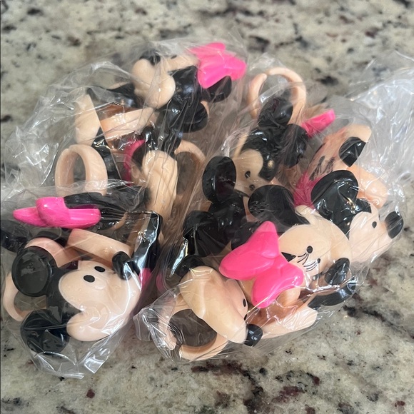 Toys | Minnie And Mickey Mouse Kids Toy Rings Pink And Black 16 In ...